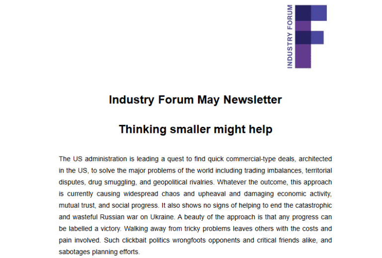 May 2025 Newsletter - The Industry Forum